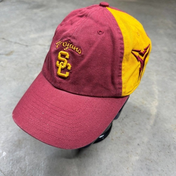 Nike | Accessories | Vintage Nike Team Usc Trojans Hat Strapback Cap ...